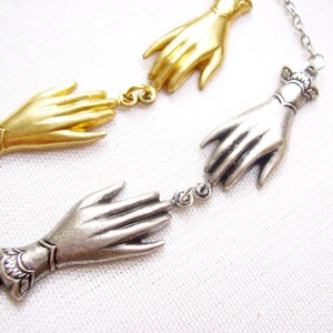 Hand Charm Friendship Bracelet: Silver or Gold Plated - Etsy