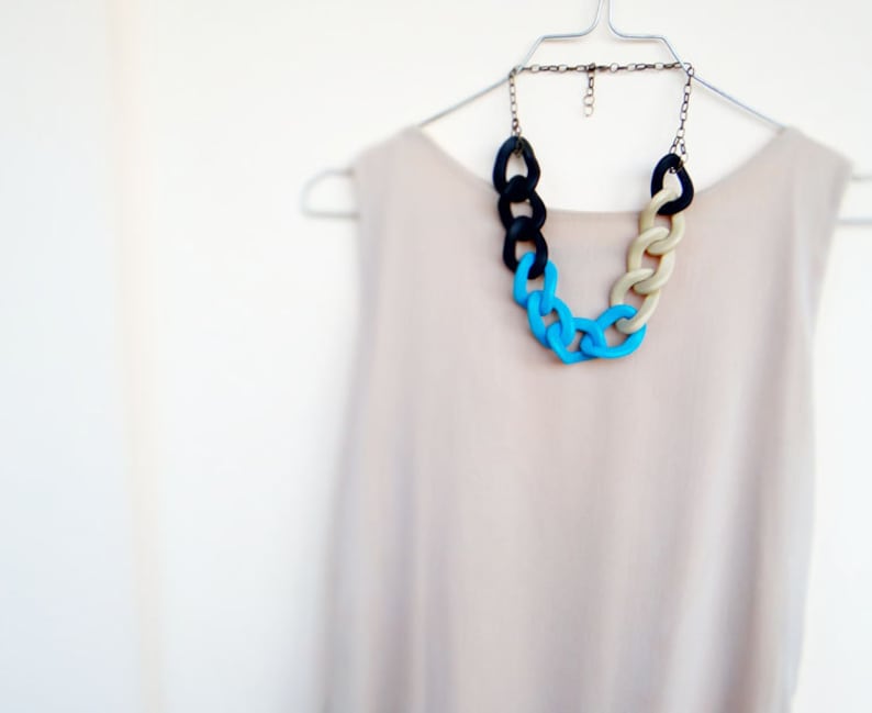 Big Chain Statement Necklace Oversized Chain Link Necklace - Etsy