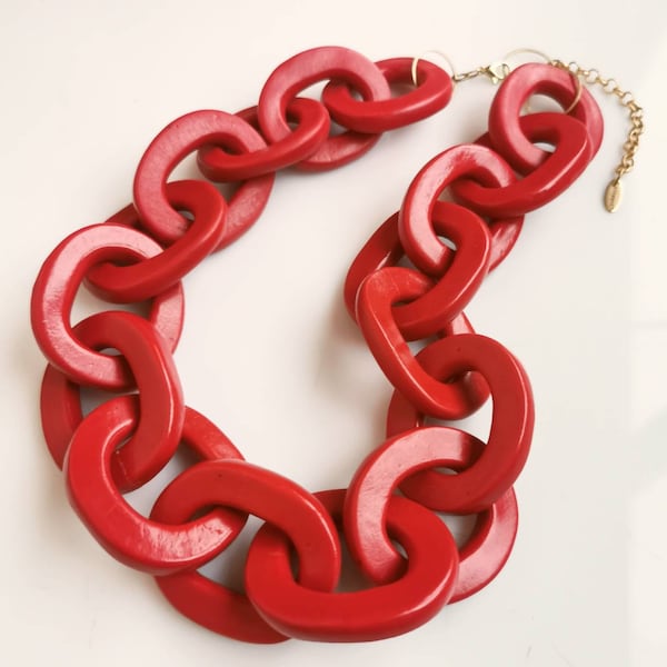 Red Chain - Etsy