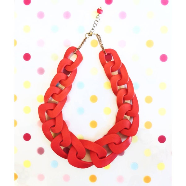 Red Chain - Etsy