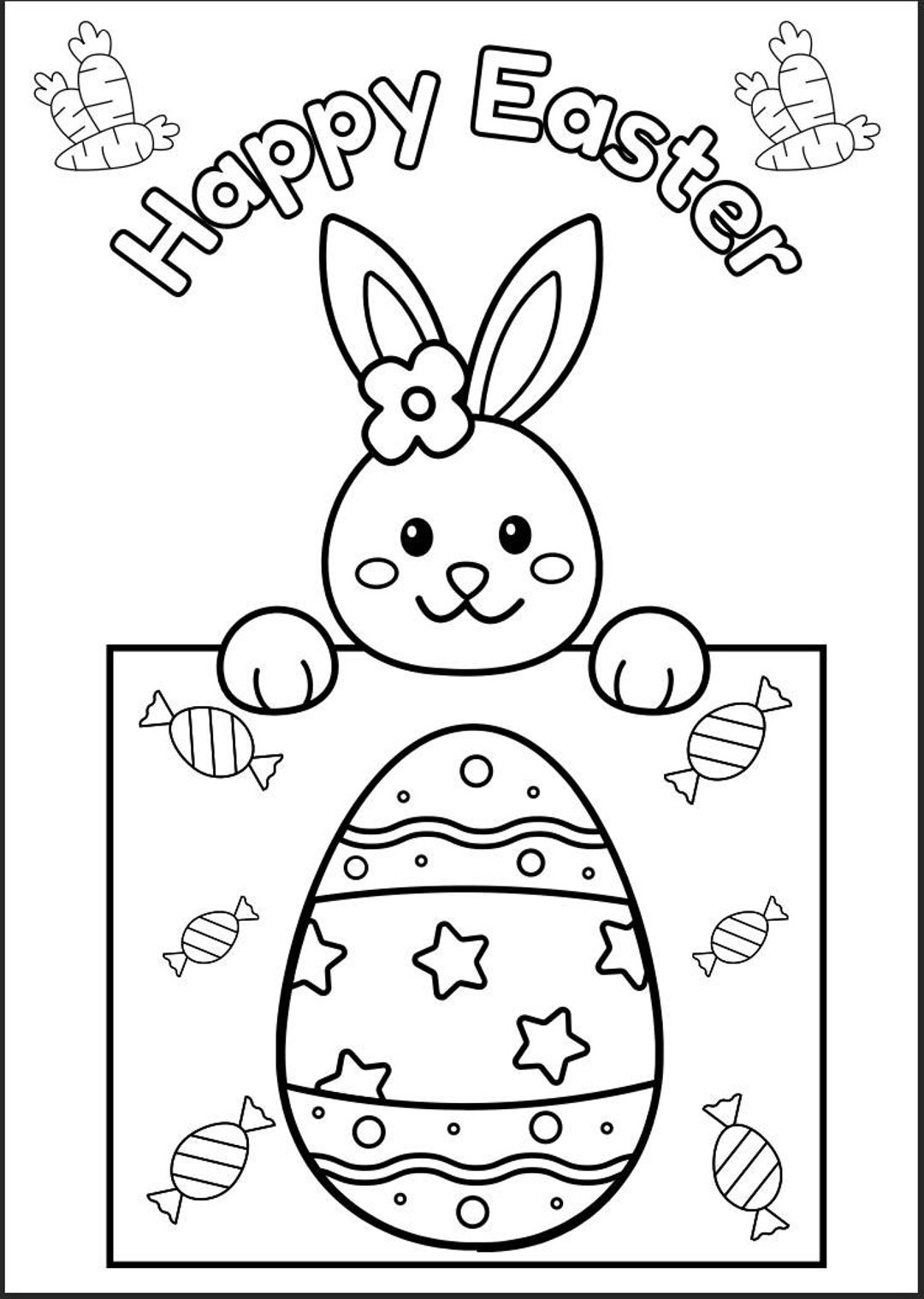 Printable Easter Colouring Sheet for Kids | Digital Download ...