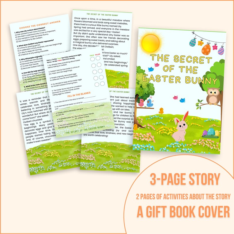 Printable Easter Reading Activities for Kids – Includes Fun Quizzes ...