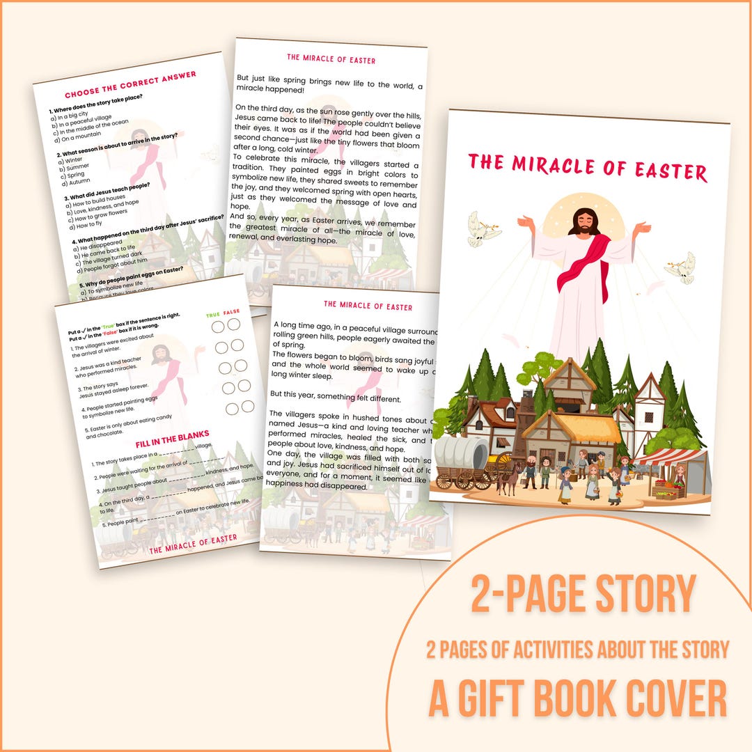 Printable Easter Reading Activities for Kids – Includes Fun Quizzes ...