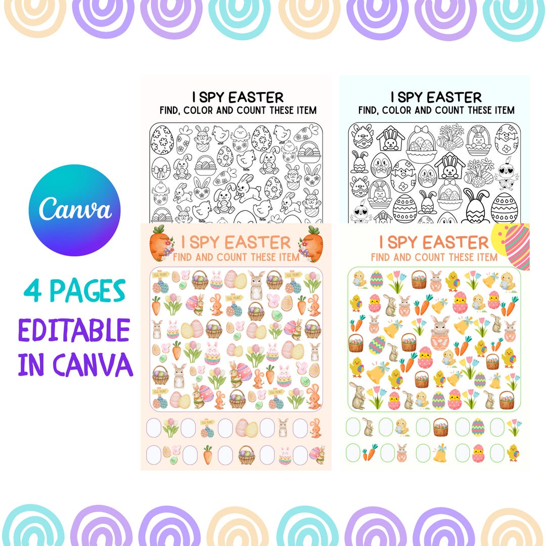 I Spy Easter Printable Holy Week Activity – Fun Counting Game for Kids ...