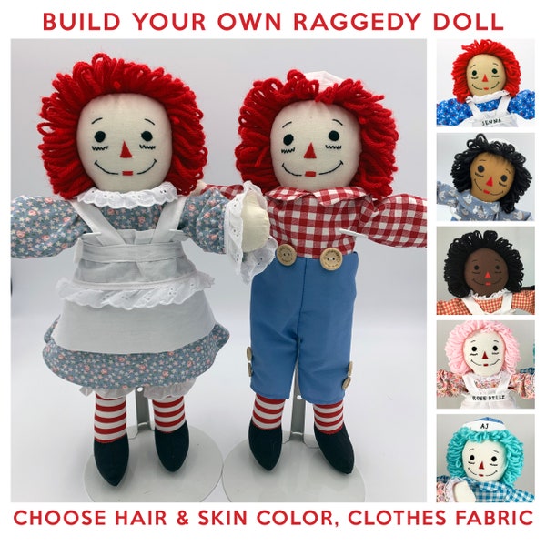 Raggedy Andy Doll Custom - Etsy