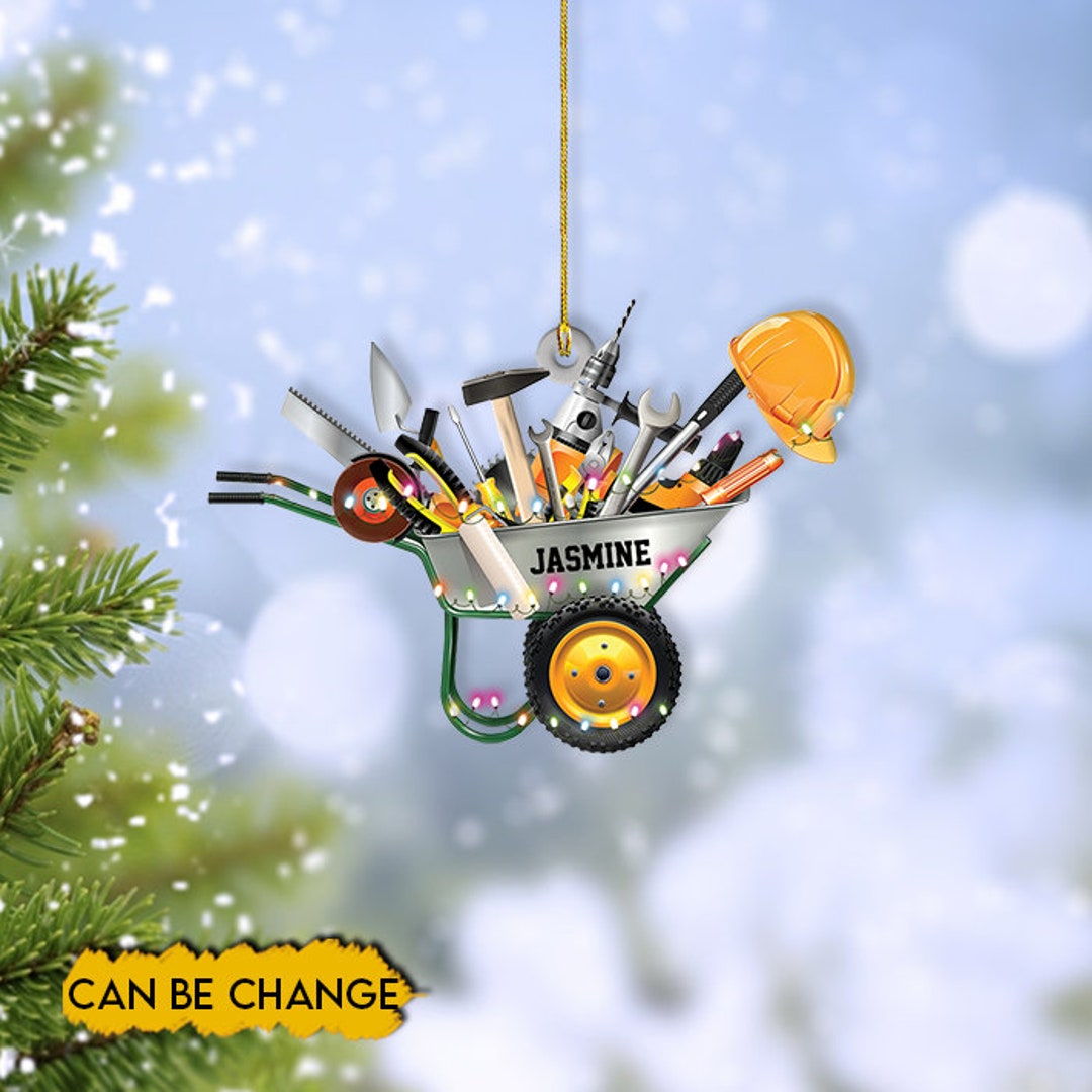 Personalized Wheelbarrow With Tools Car Ornament Repair Tool - Etsy