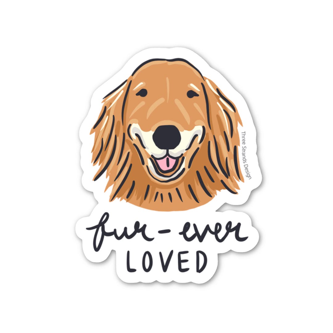 Furever-loved Dog Vinyl Sticker - Etsy
