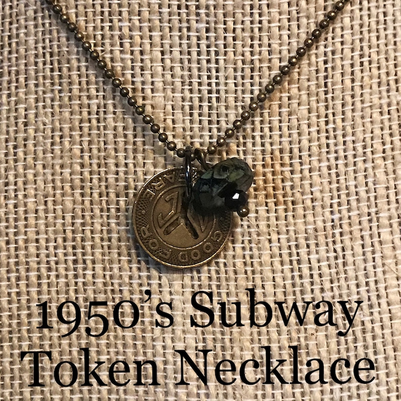 1950's N.Y.C. Subway Token Necklace - Etsy