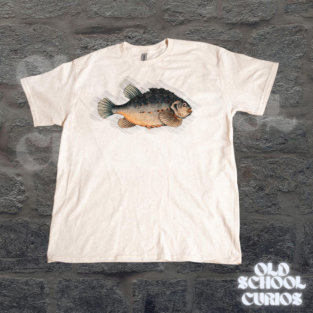 Fish Tattoo Style Vintage 90s Tshirt, Retro Y2k Fisher Shirt, Fish ...