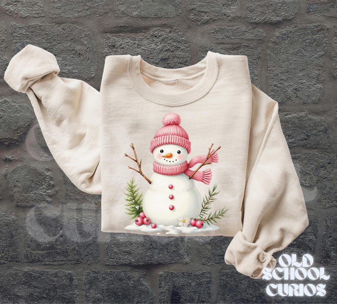 Retro Christmas Winter Snowman Sweatshirt , 90s Vintage Mountain ...