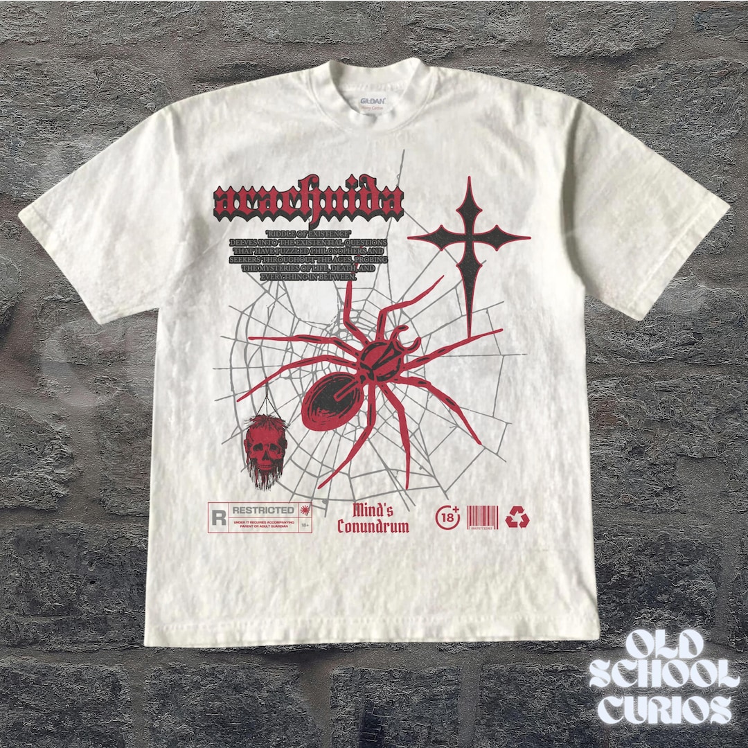 Vintage Spider Graphic Shirt, Pump Cover Spider Shirt, Retro Training ...