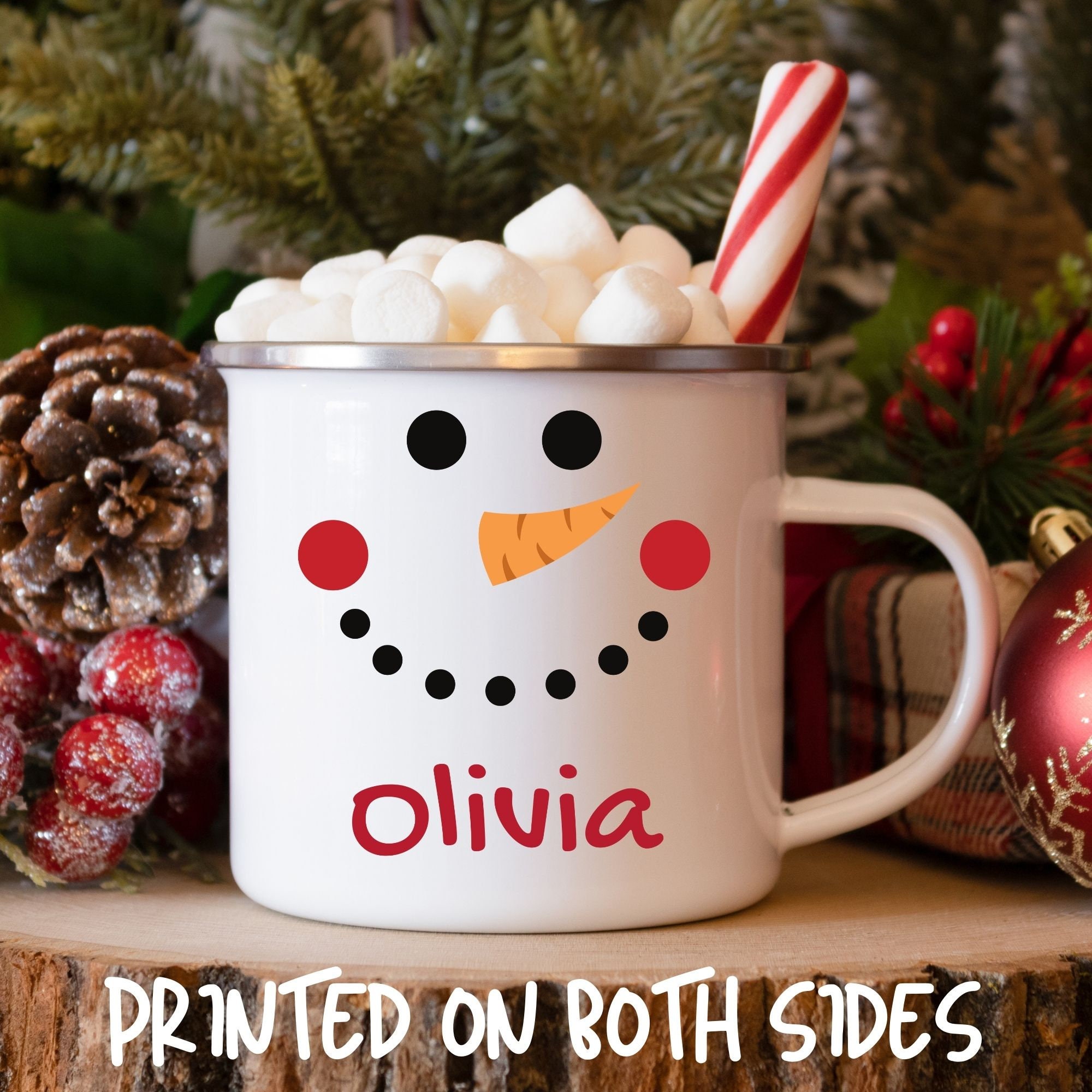 Personalized Christmas Mug, Kids Mug, Hot Chocolate Cup, Christmas Mug ...