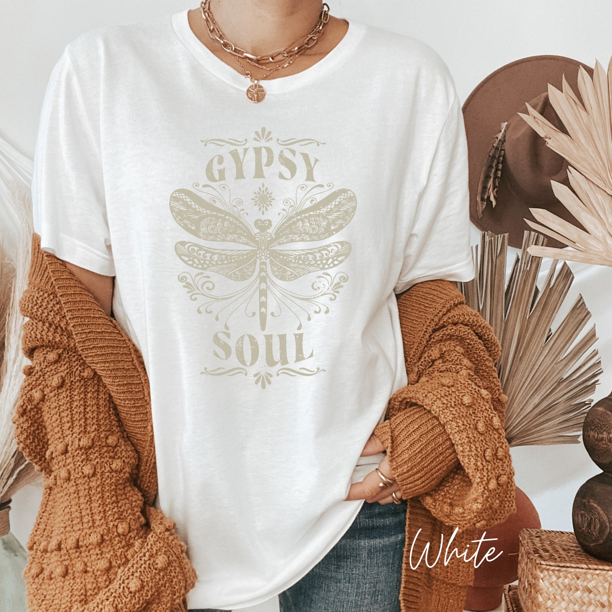 Gypsy Soul Shirt, Woman's Gypsy Soul Boho T-shirt, Gypsy Free Spirit ...