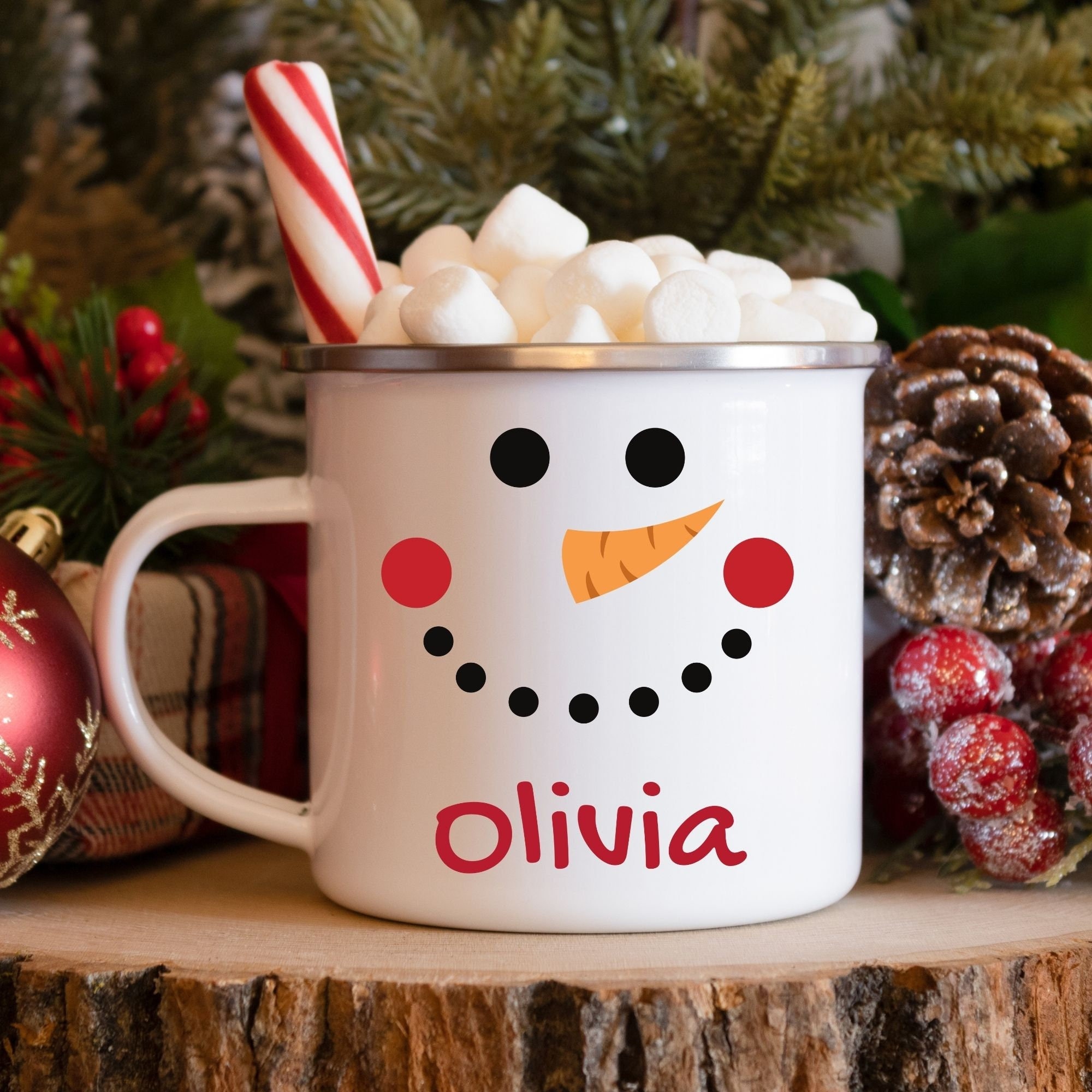 Personalized Christmas Mug, Kids Mug, Hot Chocolate Cup, Christmas Mug ...