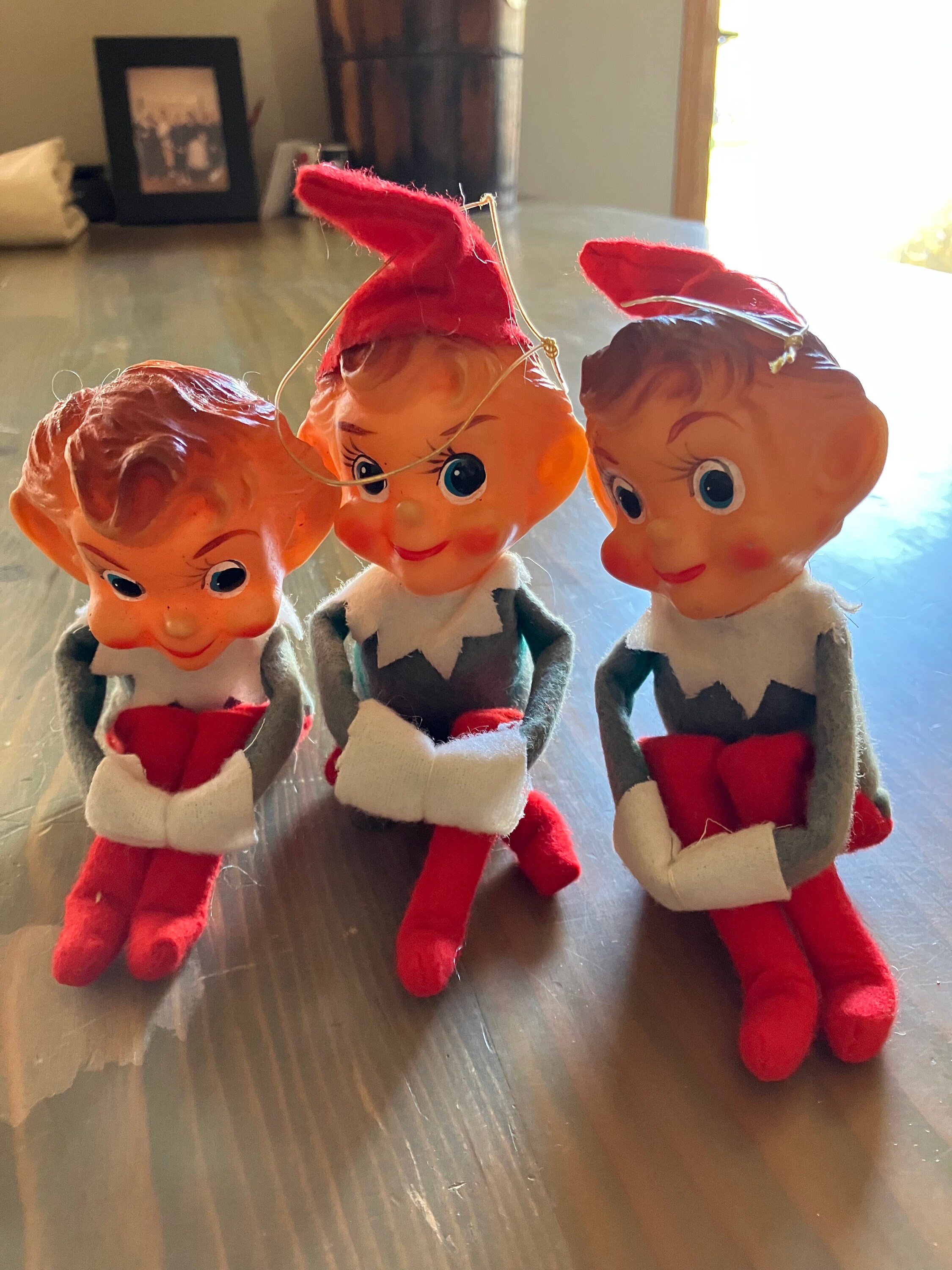 Three Vintage Knee Hugging Elf on a Shelf Elves Made in Japan - Etsy