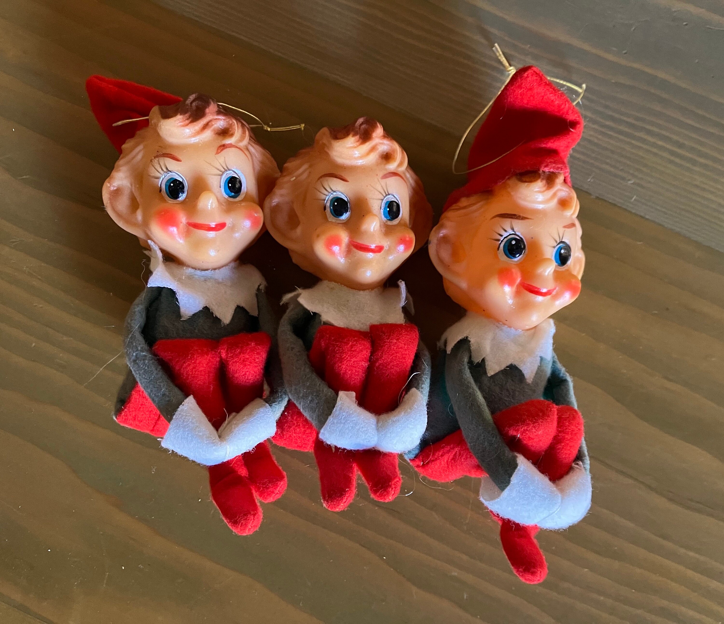 Three Vintage Knee Hugging Elf on a Shelf Elves Made in Japan - Etsy