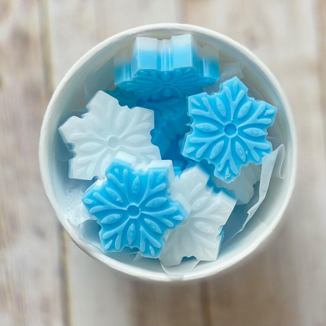 Christmas Wax Melts Snowflakes Strong Scented Coco Tarts Peppermint Fresh Mint Vanilla Holiday