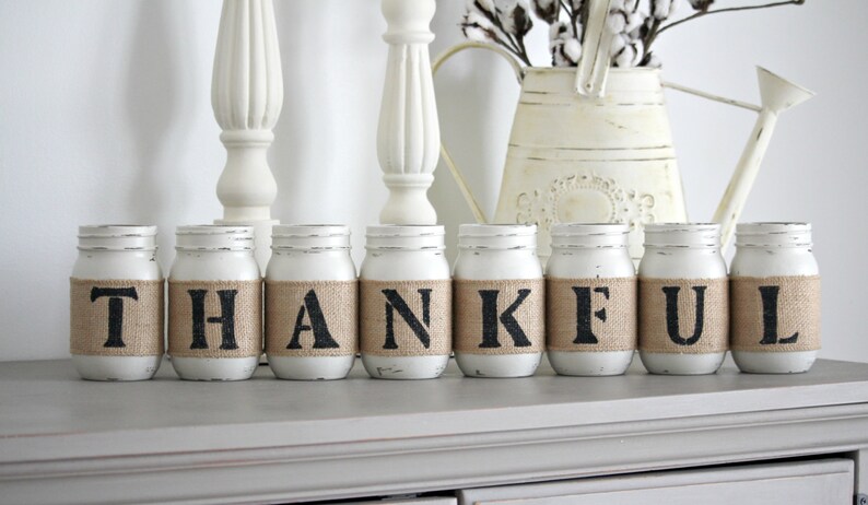 Thankful Thanksgiving Table Decor Thanksgiving - Etsy