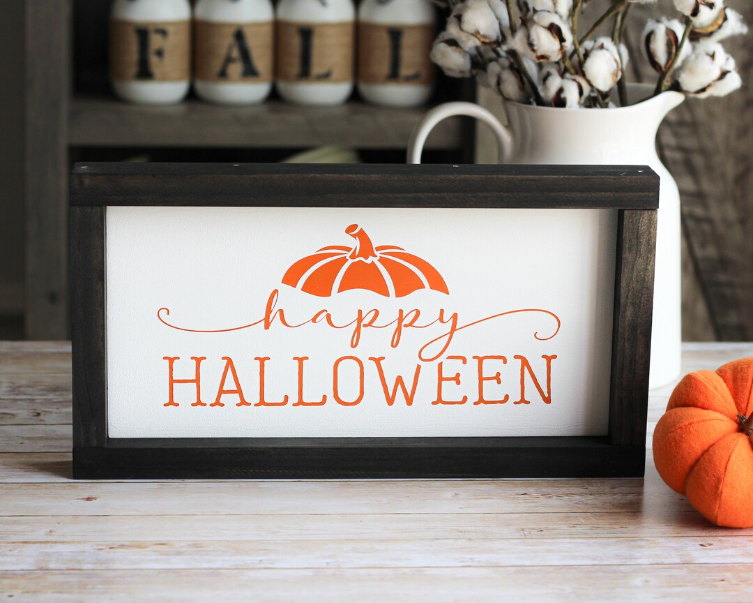 Happy Halloween Wall Sign | Farmhouse Fall Home Decor | Spooky ...