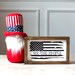 Rustic American Flag Sign: We the People, Patriotic Wall Decor - Etsy