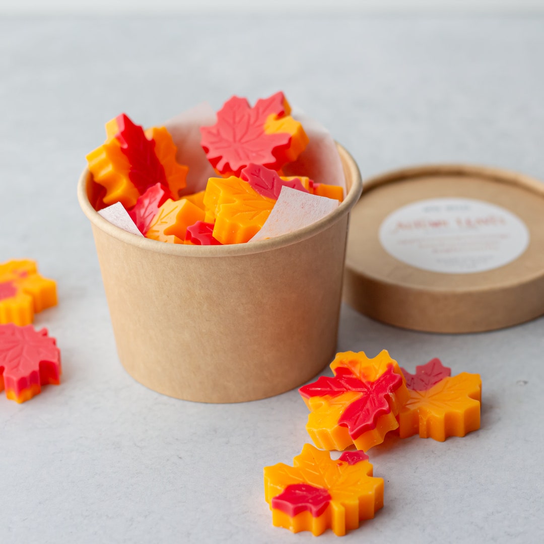 Autumn Leaves Wax Melts: Apple, Cinnamon, Maple Bourbon Scent - Etsy