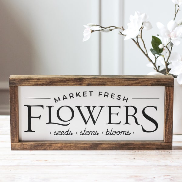 Fresh Flower Market Sign - Etsy