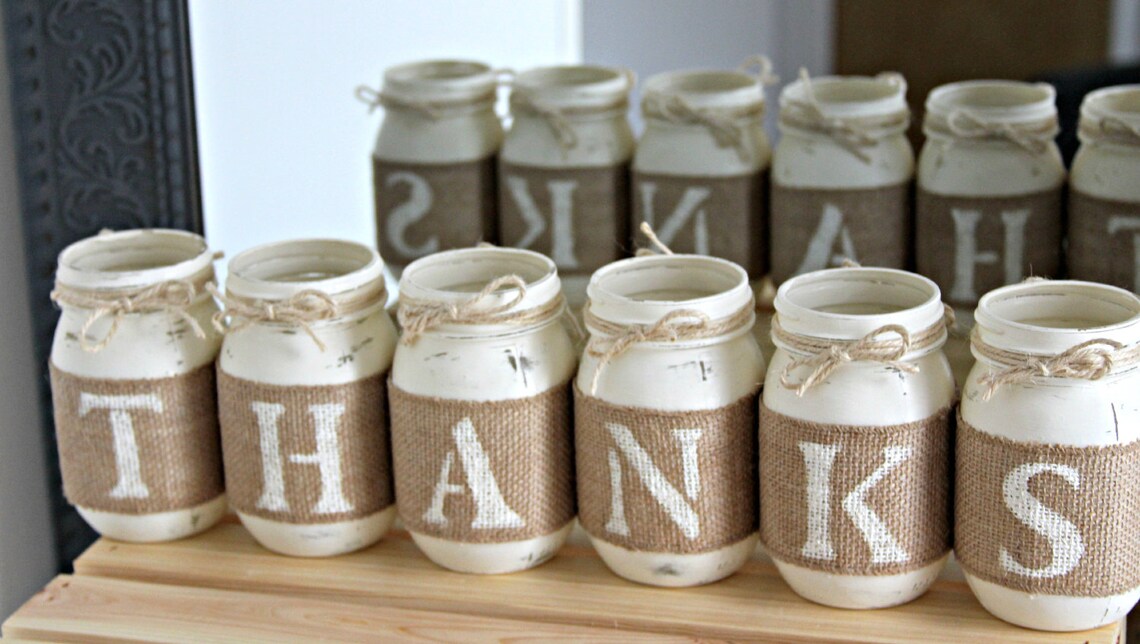 Thankful Thanksgiving Table Decor Thanksgiving - Etsy