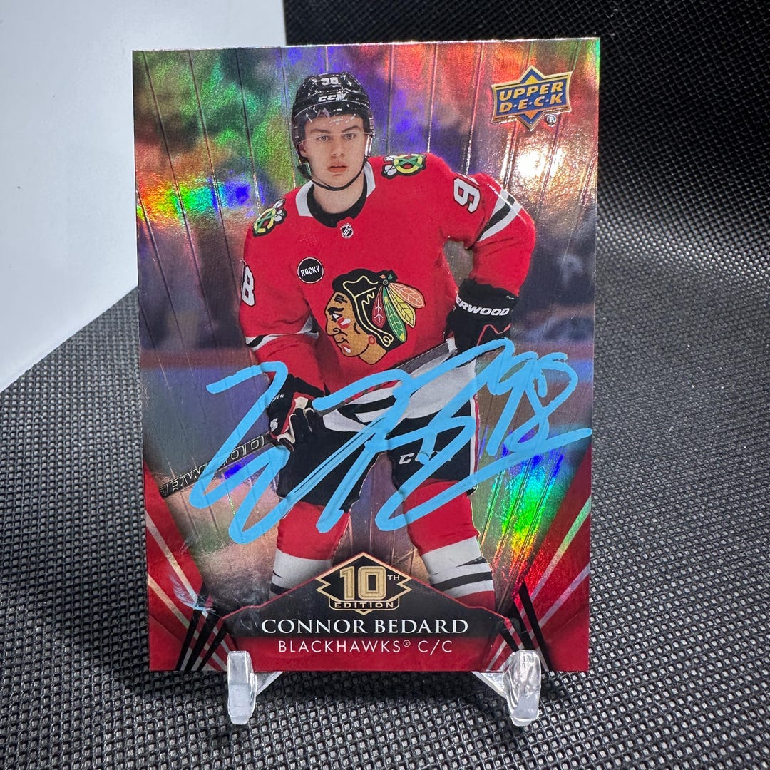 Connor Bedard Signed Autographed 24-25 Ud Tim Hortons Auto Card 2nd ...