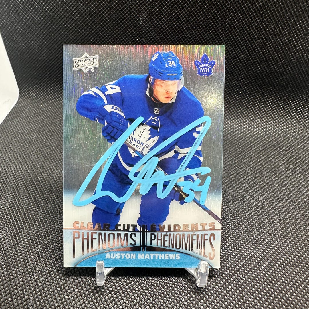 Auston Matthews Signed Autographed 18-19 Ud Tim Hortons Auto Card ...