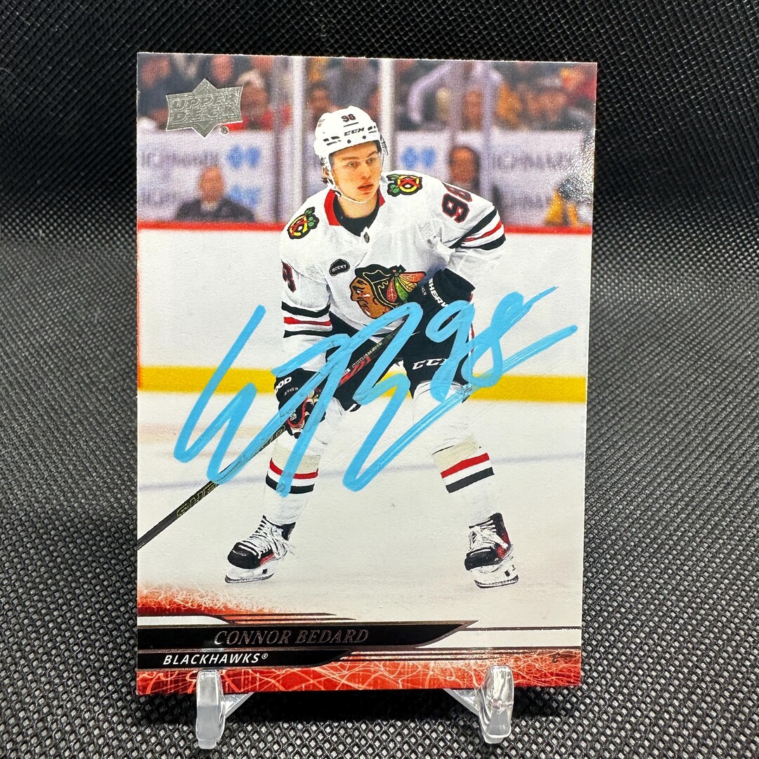 Connor Bedard Signed Autographed 24-25 Ud Card 2nd Year Auto CHICAGO ...