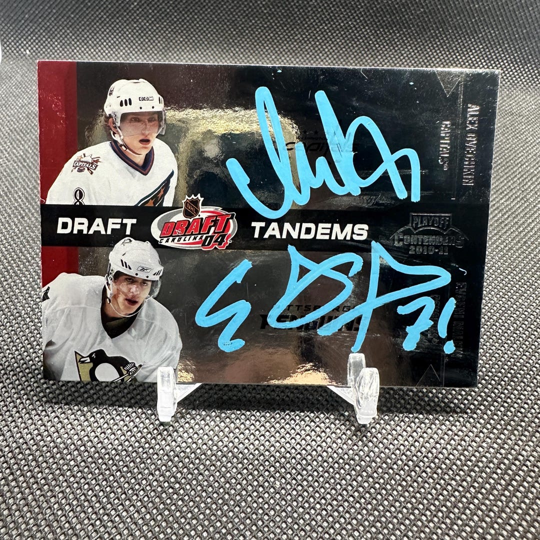 Alex Ovechkin / Evgeni Malkin Dual Signed Autographed 10-11 Panini ...