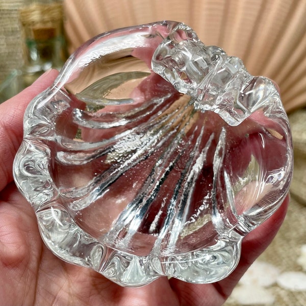Glass Shell Dish - Etsy
