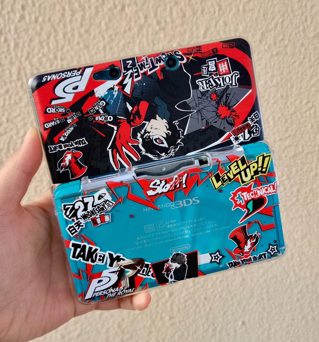 Red Black Comic 3DS XL Case – Phantom Thief Style Protective Cover - Etsy