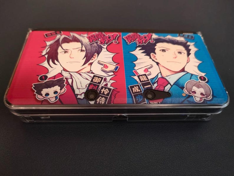 DIY Ace Attorney 3ds Nds Case Full Model Series, Anime Cartoon Handmade ...