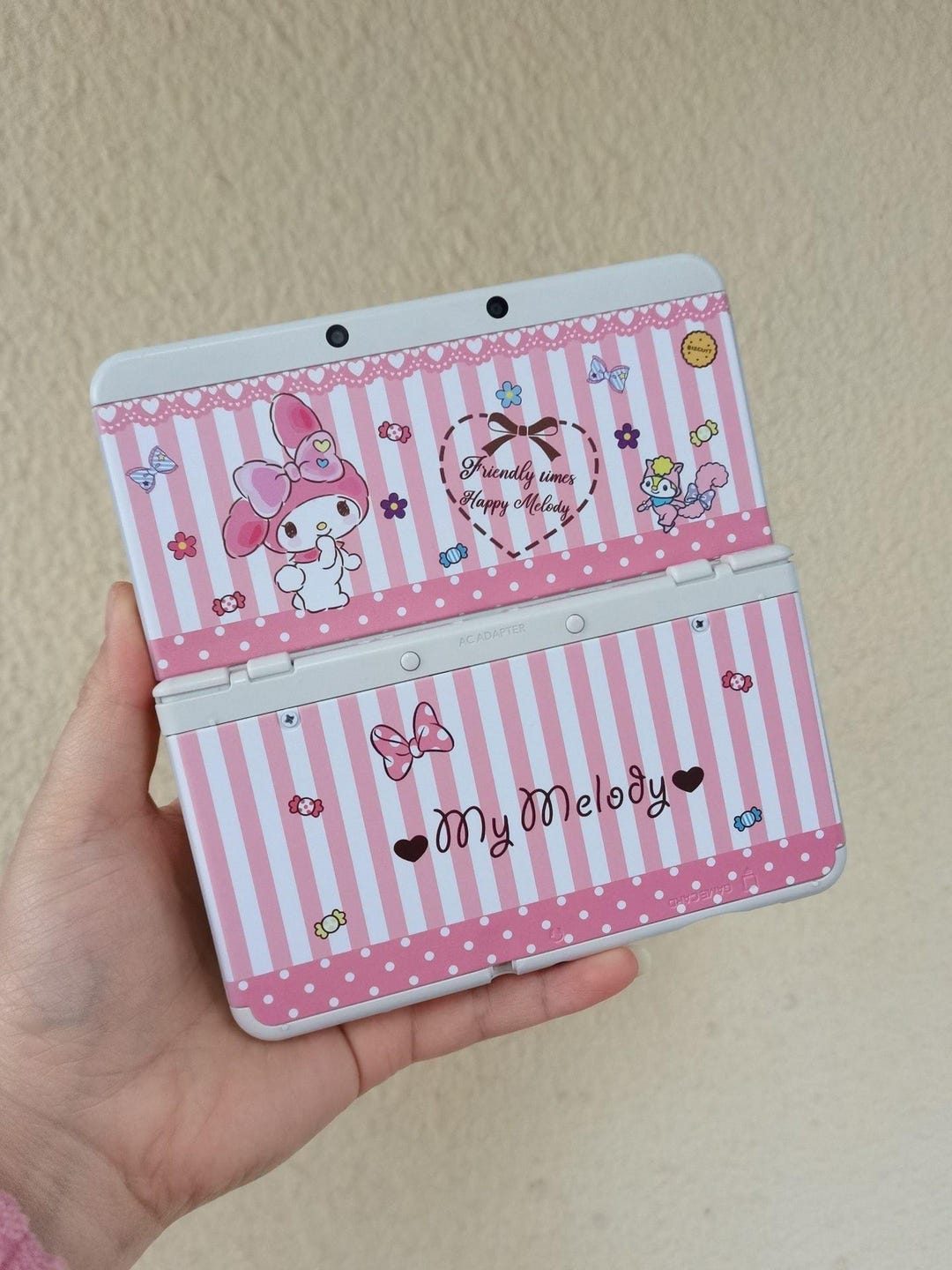 Cute My Melody Nintendo 3DS XL Skin | Pink Kawaii Console Decal | Anime ...