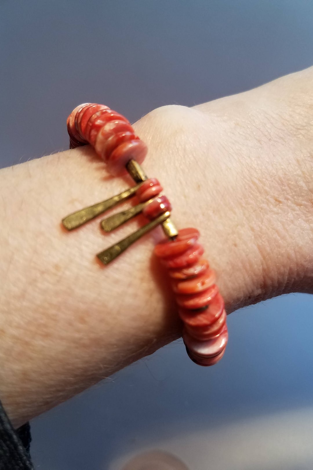 Spiny Oyster Bracelet Spiny Oyster Shell Bracelet Boho Bracelet Shell ...