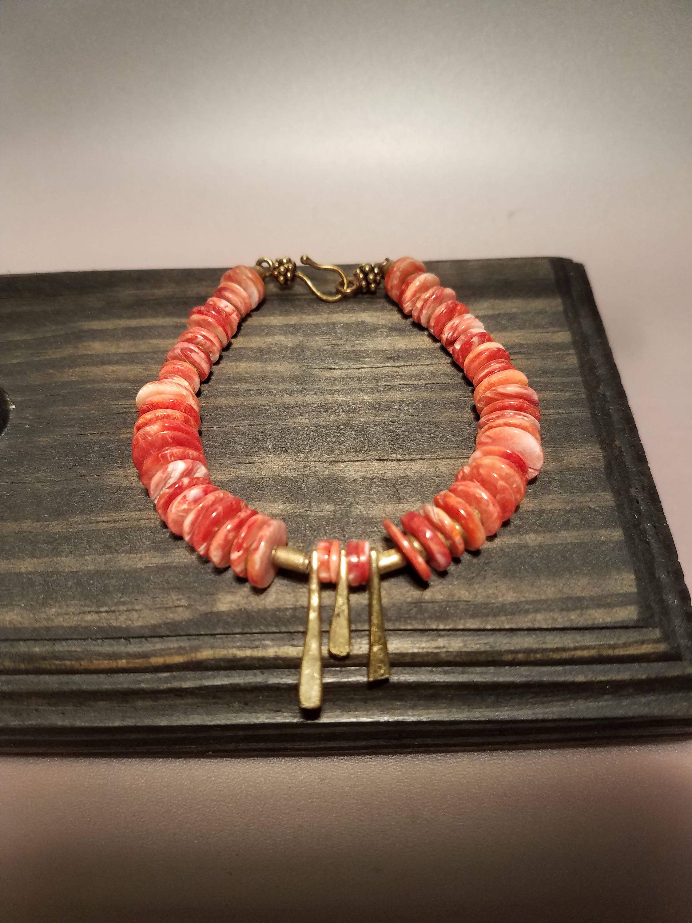 Spiny Oyster Bracelet Spiny Oyster Shell Bracelet Boho Bracelet Shell ...