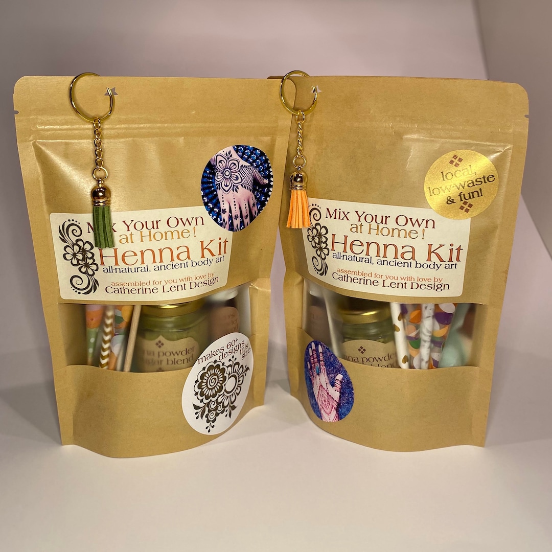 Starter At-home Henna Kit, Henna Kit for Beginners, Gifts for Creative ...