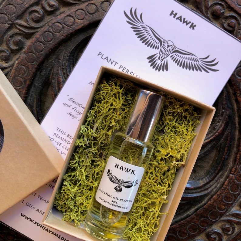 HAWK Power Animal Plant Perfume Anointing Oil Totem Pole - Etsy