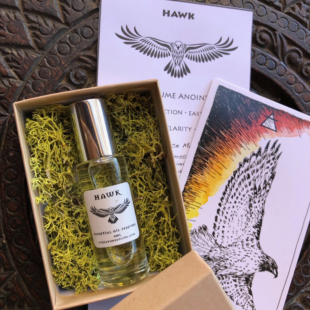 HAWK - Power Animal Plant Perfume Anointing Oil - Totem Pole Collection ...