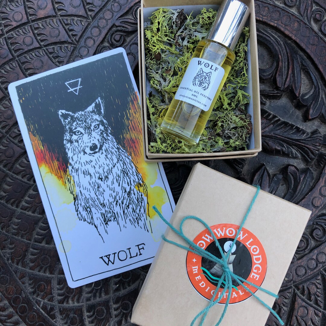 WOLF - Power Animal Plant Perfume Anointing Oil - Totem Pole Collection ...