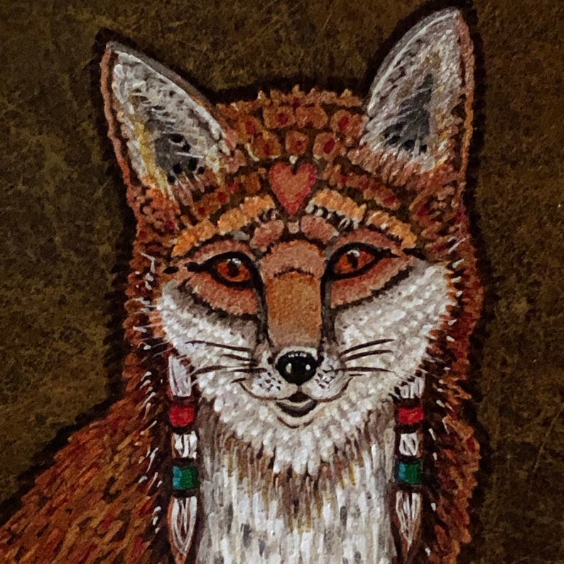 FOX SPIRIT Shamanic Medicine Drum With Signature Symbology Artwork - 14 ...