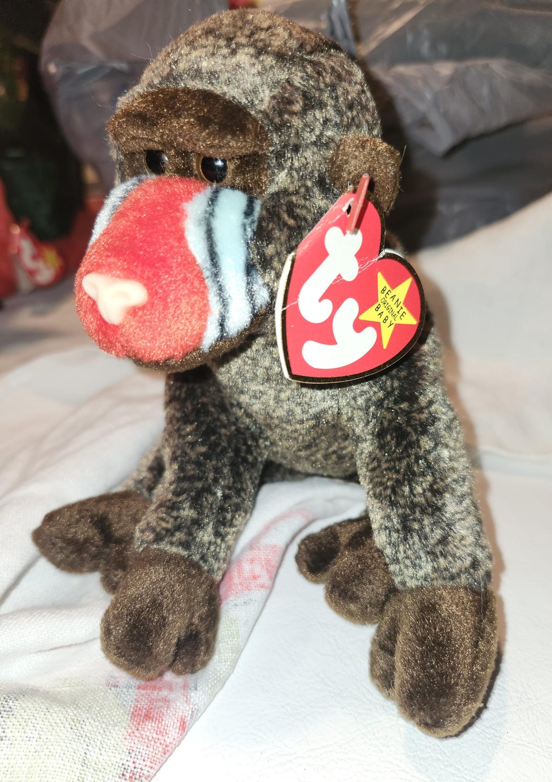TY Beanie Babie - 1999 Cheeks the Baboon Rare! - Etsy
