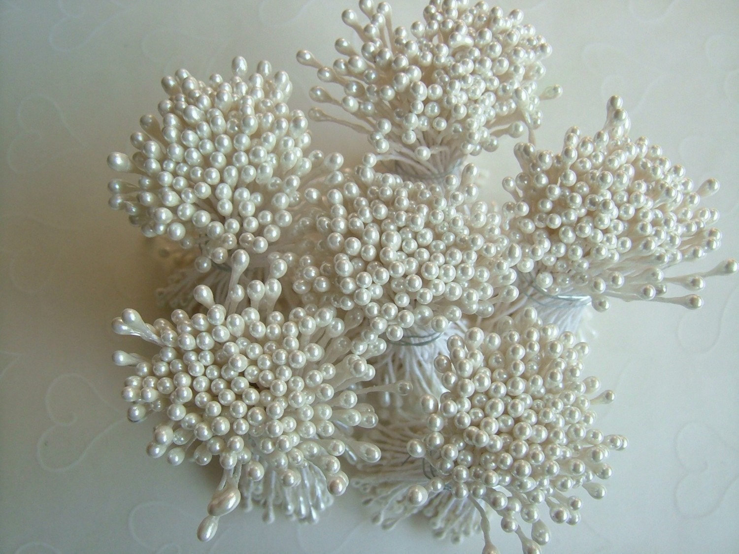 1 Bundle of Double Sided Pearl Cone Tip Floral Stamen (you Pick the ...