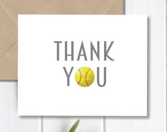 Thank You Softball - Etsy