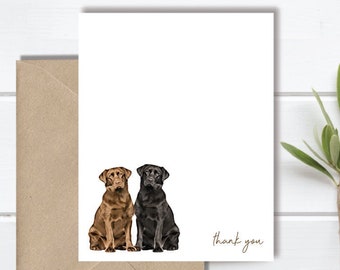 Lab Thank You Cards - Etsy