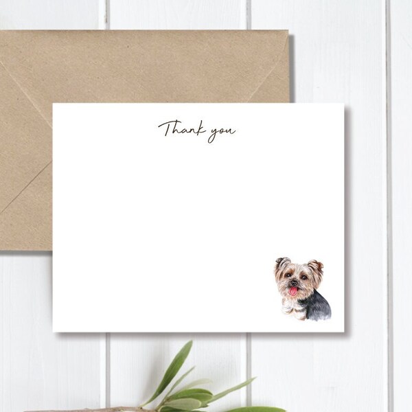 Yorkie Note Cards - Etsy