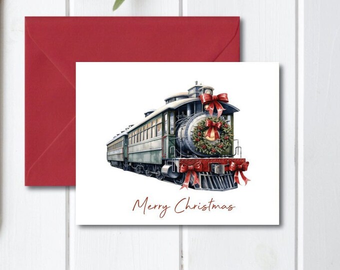 Mountain Train Boxed Christmas Cards Bestselling Train Cards 5x7 Card ...