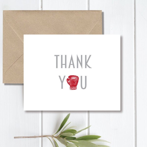 Boxing Thank You Cards - Etsy