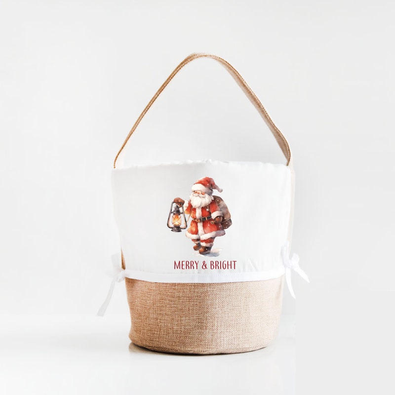 Santa Basket - Etsy